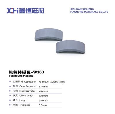 China Segment Type Finely Polished Permanent Magnet Ferrite For Inverter Motors W163 for sale