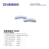 China Wet Compression Forming Circular Arc Permanent Magnet Ferrite For Universal Motor W040 for sale