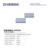 China Circular Arc Segment Permanent Magnet Ferrite For Motorcycle Motor W4136A for sale