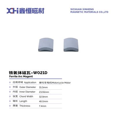 China Sintered Permanent Magnet Ferrite With High Coercivity For Motorcycle Motor W021D for sale