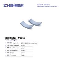 China Super High Coercive Permanent Magnet Ferrite For Motorcycle Motor W031E for sale