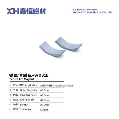 China Super High Coercive Permanent Magnet Ferrite For Motorcycle Motor W031E for sale