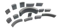 China Permanent Magnets Based On Hard Ferrite Ceramics Ring Segment Type Magnet Ferrite W126A for sale