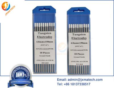 China Zirconiated Tungsten Copper Alloy Electrode 1.6mm x 150mm TIG Welding Rod for sale