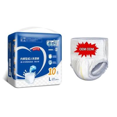 China High Absorbent Adult Incontinence Pants Disposable Diapers - Sizes 75-175cm Waist, 75-190g Weight for Elderly Men for sale