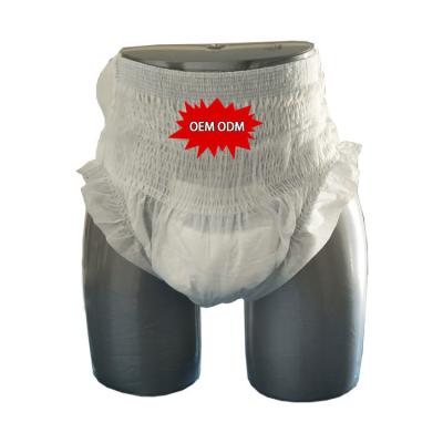 China High Breathability Adult Disposable Diaper 1500ml Absorbency Double Leak Guards for sale