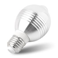 China 9W Outdoor PIR Sensor Light Bulb Security 1000ml Luminous Lux for sale