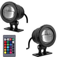 China 6500K RGB Underwater Boat Lights 5W 10W Marine Waterproof LED Lights 12V 900LM for sale