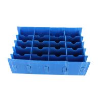 China Plastic Dividers Box PP Hollow Sheet Corrugated Spacer Blade Anti Static Crates for sale