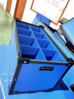 China Strong Hardness Plastic Corrugated Box Blue Waterproof Plastic Turnover Bin for sale
