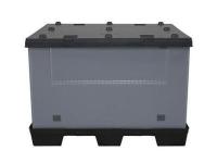 China Customers Logo Plastic Pallet Box Polypropylene Plastic Pallet Containers for sale