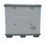 China Heavy Duty Plastic Coaming Box Folding Sleeve Pallet Moving Pallet Container With Lid for sale