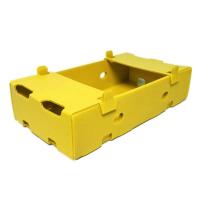 China Yellow Turnover Box PP Hollow Sheet Polypropylene Corrugated Board Storage Vegetable for sale