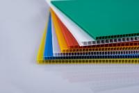 China Customized  Plastic Corrugated Sheet Green 4mm PP Plastic Hollow Sheet Corflute Sign for sale