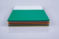 China Customized  Plastic Corrugated Sheet Green 4mm PP Plastic Hollow Sheet Corflute Sign for sale