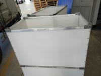 China Lightweight Plastic Turnover Box Anti Pressure Corrugated PP Boxes Grey for sale