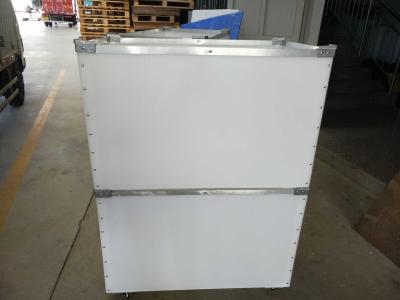 China Lightweight Plastic Turnover Box Anti Pressure Corrugated PP Boxes Grey for sale