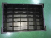China PP Turnover Box Corrugated Sheet Hollow Board Partition Crates Black Plastic Cardboard Boxes for sale