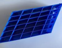 China Fireproof Plastic Hollow Sheet Blue 2440mm Plastic Dividers Box Crates for sale