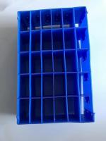 China Fireproof Plastic Hollow Sheet Blue 2440mm Plastic Dividers Box Crates for sale