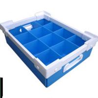 China Eco Friendly Corrugated Plastic Crates Foldable  Pp Corrugated Sheet Box Green for sale
