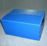 China Lightweight Plastic Corrugated Box Blue Eco Friendly Plastic Packing Crates for sale