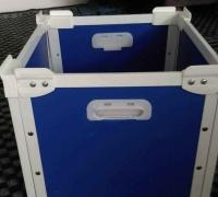 China Reusable Plastic Moving Shipping Totes Box blue corrugated bins for warehouse for sale