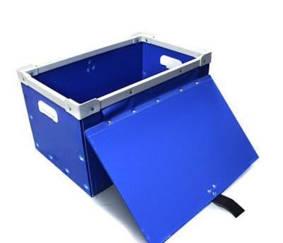 China Plastic Turnover Box Durable Foldable Hollow Sheet Corrugated PP Storage Bin for sale