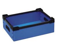 China Eco Friendly Corrugated Plastic Crates Foldable  Pp Corrugated Sheet Box Green for sale