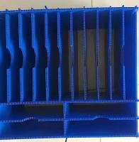 China Plastic Dividers Box PP Hollow Sheet Corrugated Board Partition For Auto Parts for sale