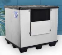 China Rectangular Plastic Pallet Box PP Honeycomb Sheet Coaming Container Heavy Duty Folding Pallet Box for sale