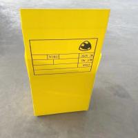 China Green Yellow PP Plastic Corrugated Box Waterproof Anti Pressure Plastic Storage Box for sale