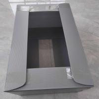 China Lightweight Reusable Corrugated Plastic Crates Waterproof Stackable Warehouse Box for sale