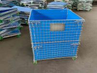 China Blue Turnover Box PP Hollow Sheet Corrugated Plastic Storage Bins for sale