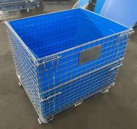 China Blue Turnover Box PP Hollow Sheet Corrugated Plastic Storage Bins for sale