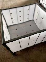 China White Turnover Box PP Hollow Crates Turnover Smooth Hardness Good Bearing for sale