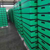 China 50kg Corrugated Plastic Moving Boxes Crates Hollow Sheet Turnover Box Plastic Crate Storage Boxes for sale