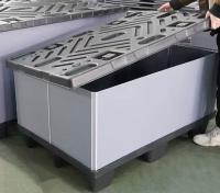 China Customizable Plastic Pallet Box Folding For Shipping And Storge Good Bearing for sale