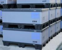 China Customizable Plastic Pallet Box Folding For Shipping And Storge Good Bearing for sale