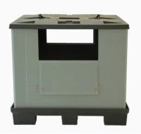 China Stackable Folding Pallet Container Logistics Collapsible HDPE Plastic Pallet Box for sale