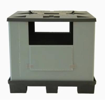 China Stackable Folding Pallet Container Logistics Collapsible HDPE Plastic Pallet Box for sale