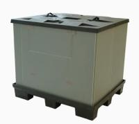 China Heavy Duty Plastic Pallet Box with RFID Tracking for Logistics for sale