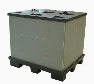 China Heavy Duty Plastic Pallet Box with RFID Tracking for Logistics for sale