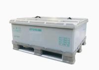 China Collapsible Stackable Plastic Pallet Sleeve Box with Lid for Storage and Logistics for sale