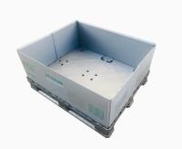 China Collapsible Stackable Plastic Pallet Sleeve Box with Lid for Storage and Logistics for sale