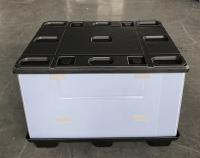 China Lightweight Double Layer Plastic Pallet Box With Vacuum Forming For Logistics for sale
