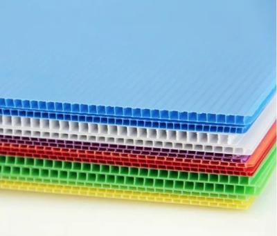 China Corrugated Plastic Honeycomb Panel PP Hollow Sheet Correx Corflute Board for sale