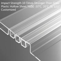China Impact Strength 10 Times Stronger Than Glass Plastic Hollow Sheet Temperature Resistance -20°C To 100°C Customized for sale