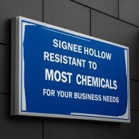 China Signage Hollow Resistant To Most Chemicals for Your Business Needs for sale