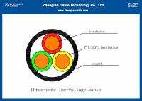 China Nominal Section：3*1.5~3*400mm² 0.6/1KV LV 3C Power Cable(Unamoured , PVC Sheathed Cable（CU/PVC/LSZH/NYY/N2XY/NY2Y） for sale